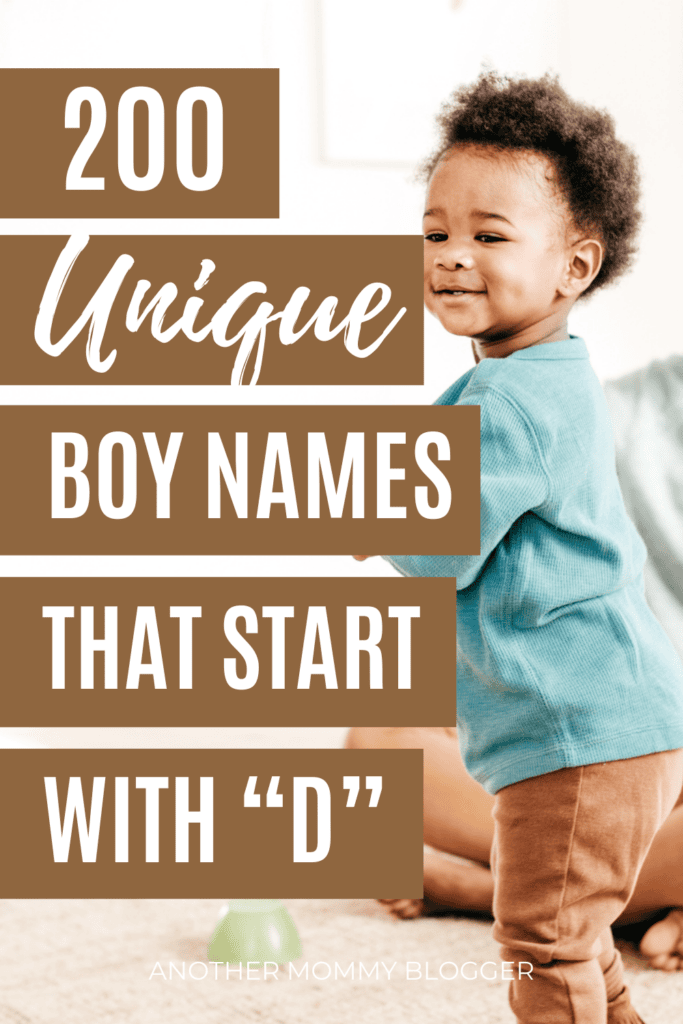 200 Baby Boy Names That Start With D - Another Mommy Blogger