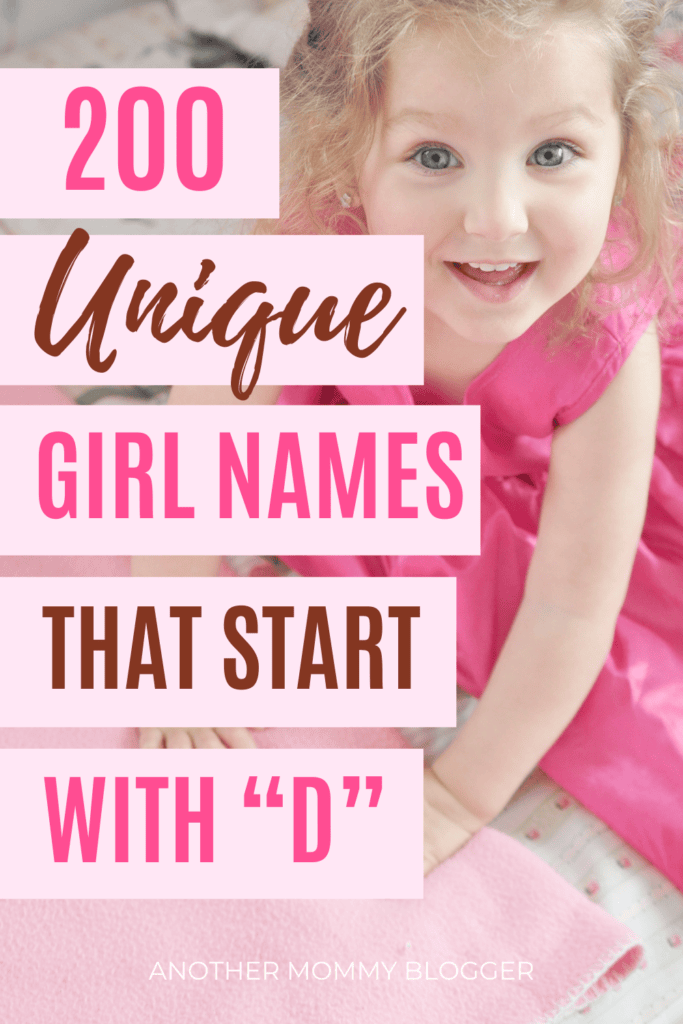 200 Baby Girl Names That Start With D - Another Mommy Blogger