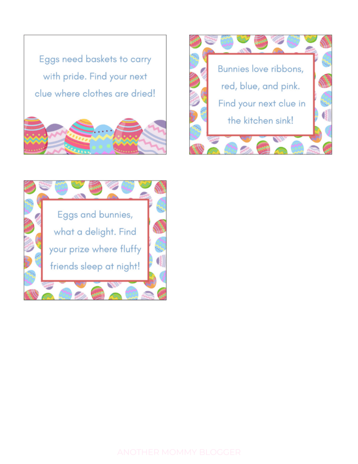 15 Fun Easter Scavenger Hunt Clues For Kids - Another Mommy Blogger