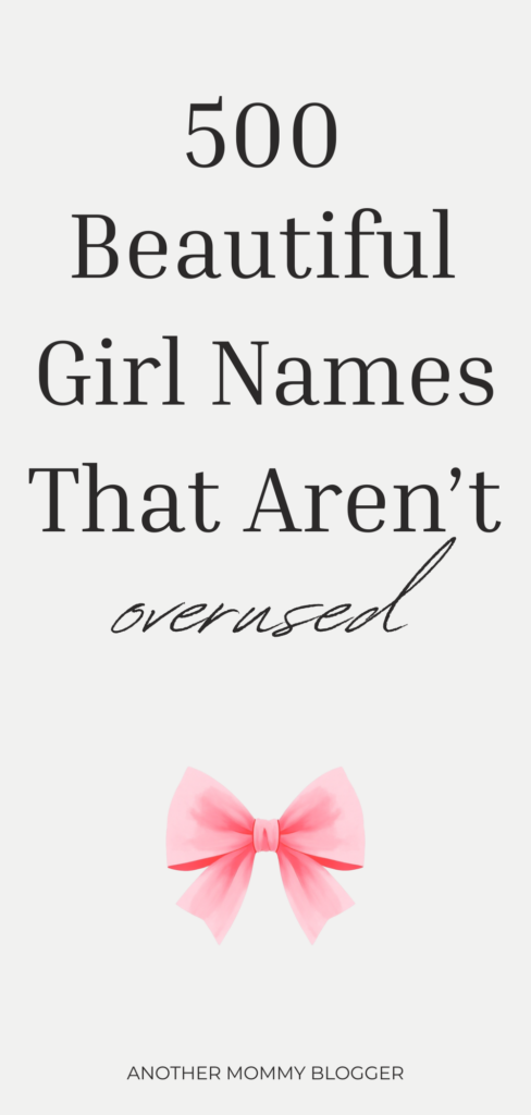 The Ultimate Collection of Baby Girl Name Lists - Another Mommy Blogger